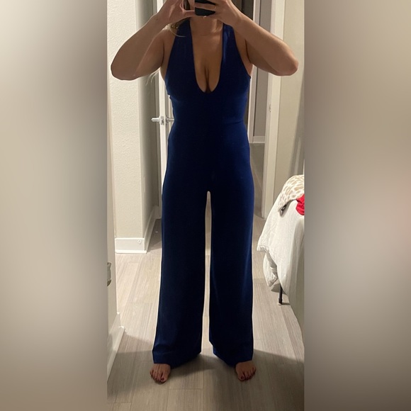Pants & Jumpsuits | Lulus Pant Romper In Royal Blue | Poshmark